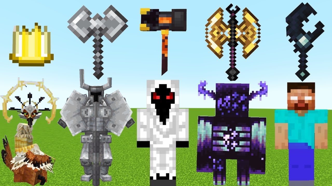 Minecraft : Which Boss Weapons is Strongest ? - YouTube