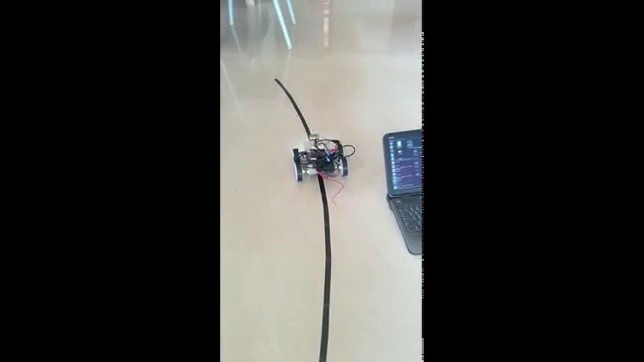 A vision based line follower using BeagleBoneBlack (opencv) - YouTube