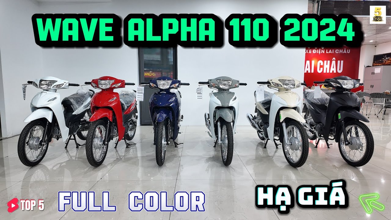 Wave Alpha 110 2024 “FULL COLOR” – MẪU XE ĐÁNG MUA ️ Wave Alpha HẠ GIÁ ...