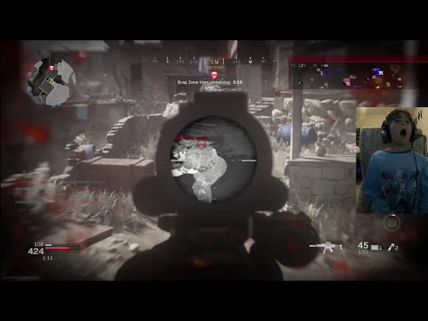 8 yr old plays modern warfare