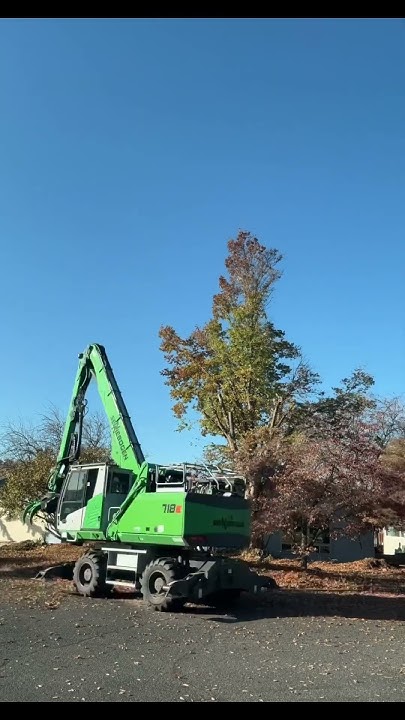 Sennebogen 718 time lapse residential removal - YouTube