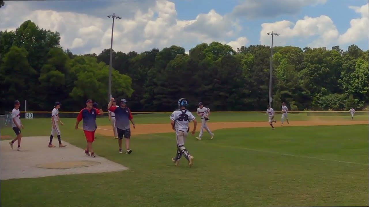 6/5/2022 - Jack Woda catches a runner stealing 2B vs Mid-Atlantic Red Sox 14u - YouTube
