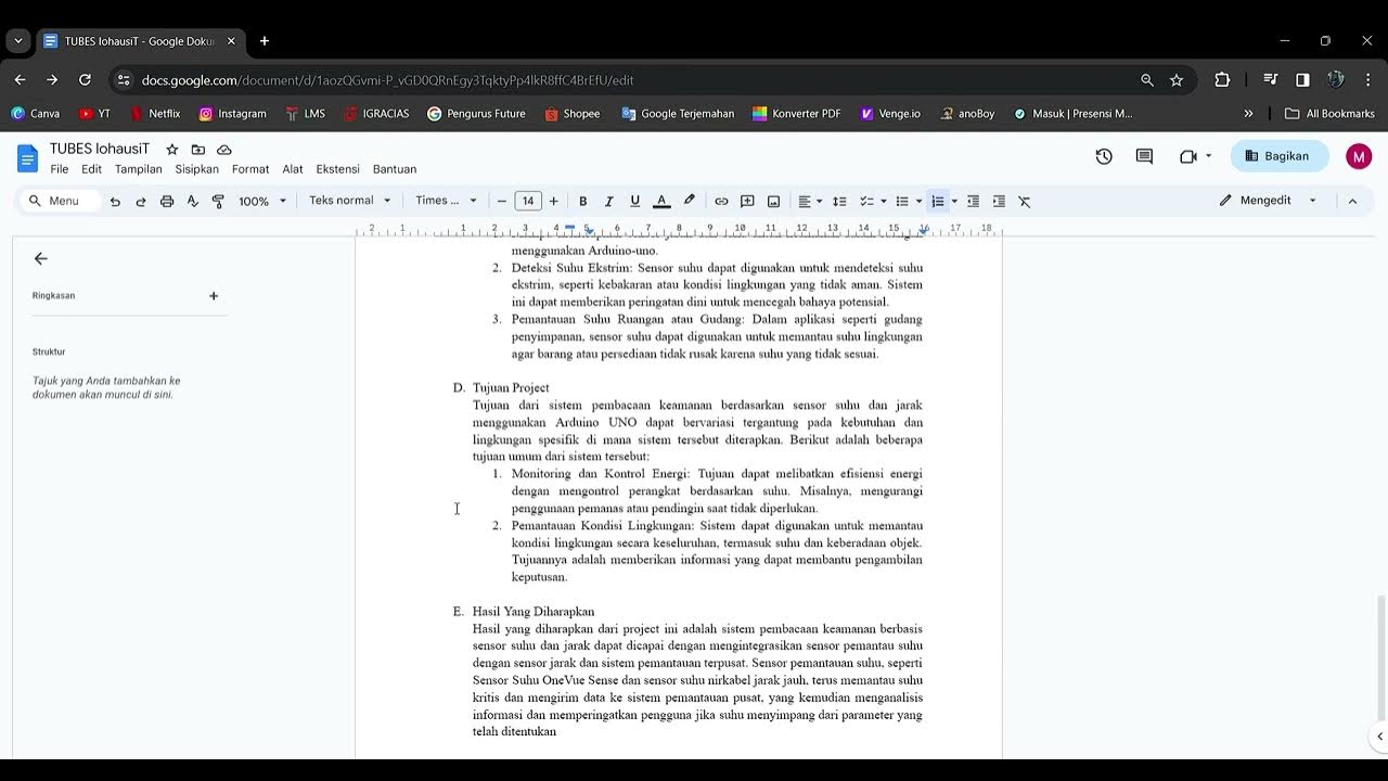 TUBES IoT - Sistem Membaca Keamanan Berdasarkan Sensor Suhu dan Jarak ...