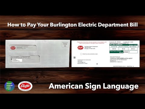 ASL: How to Pay your Burlington Electric Bill - YouTube