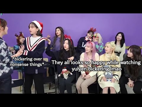izone reaction to every yulyen/yenyul moments