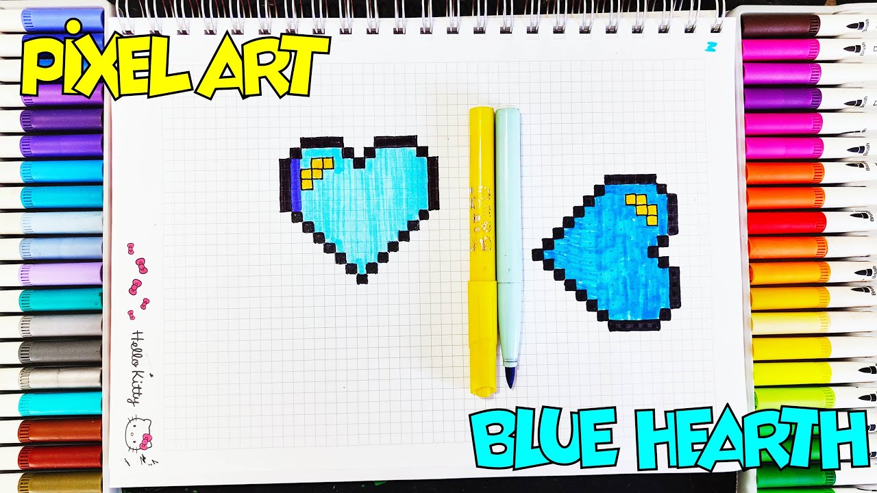Step Step - Blue Heart Drawing Tutorial #mimyart - YouTube