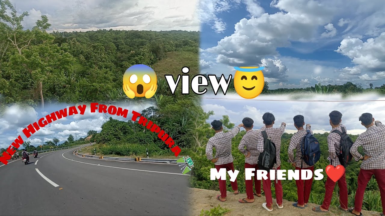 My first😎 Moto vlogging video🤗 || New Highway🛣 From Tripura ...