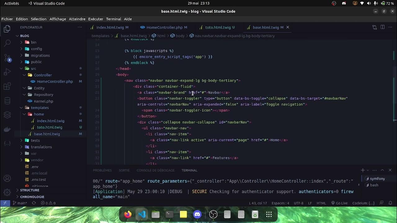 Intégration Bootstrap Dans Le Projet Symfony Youtube