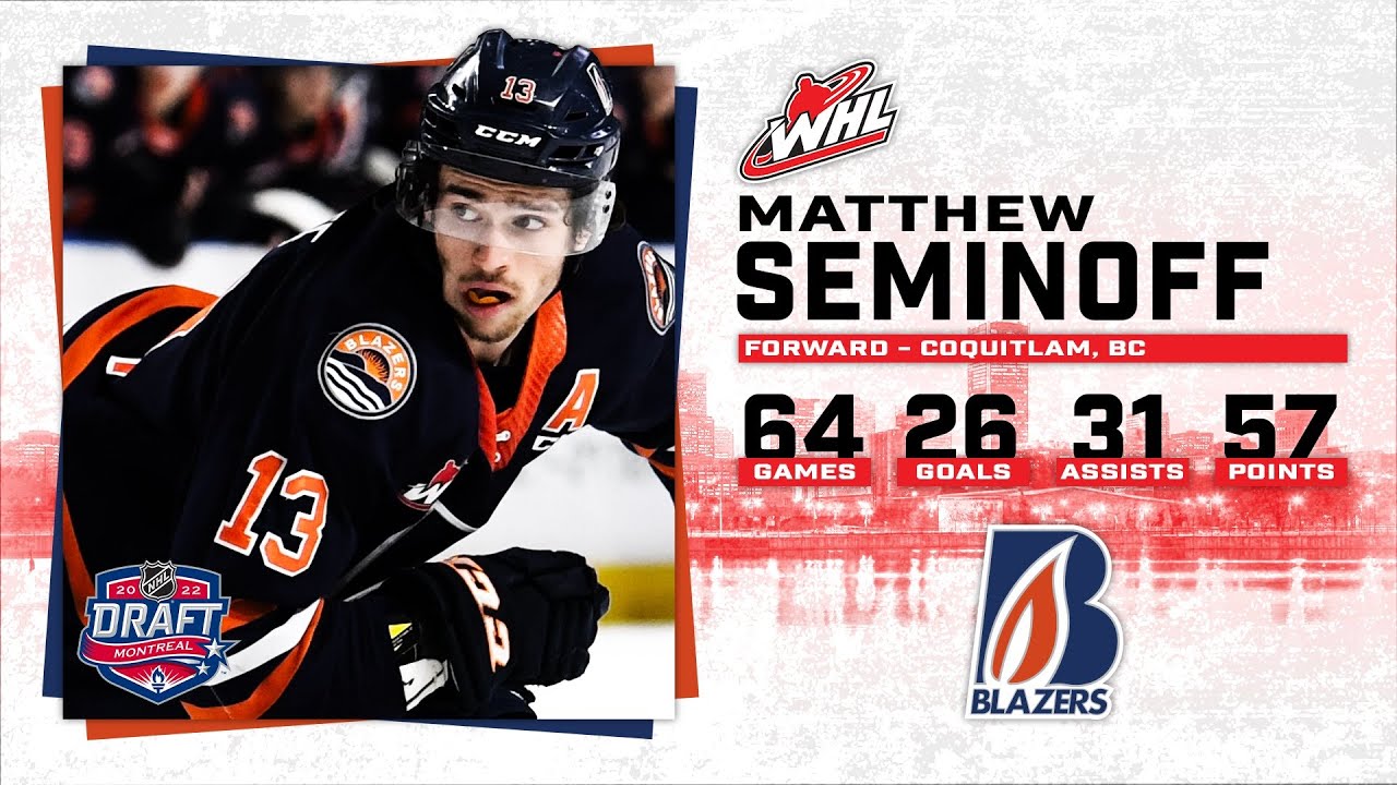 2022 NHL Draft Highlight Reel - Matthew Seminoff - YouTube