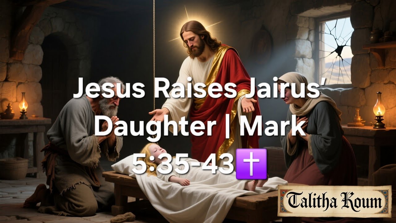LITTLE GIRL, ARISE | Jesus Raises Jairus’ Daughter | Mark 5:35-43 ️🔥 ...