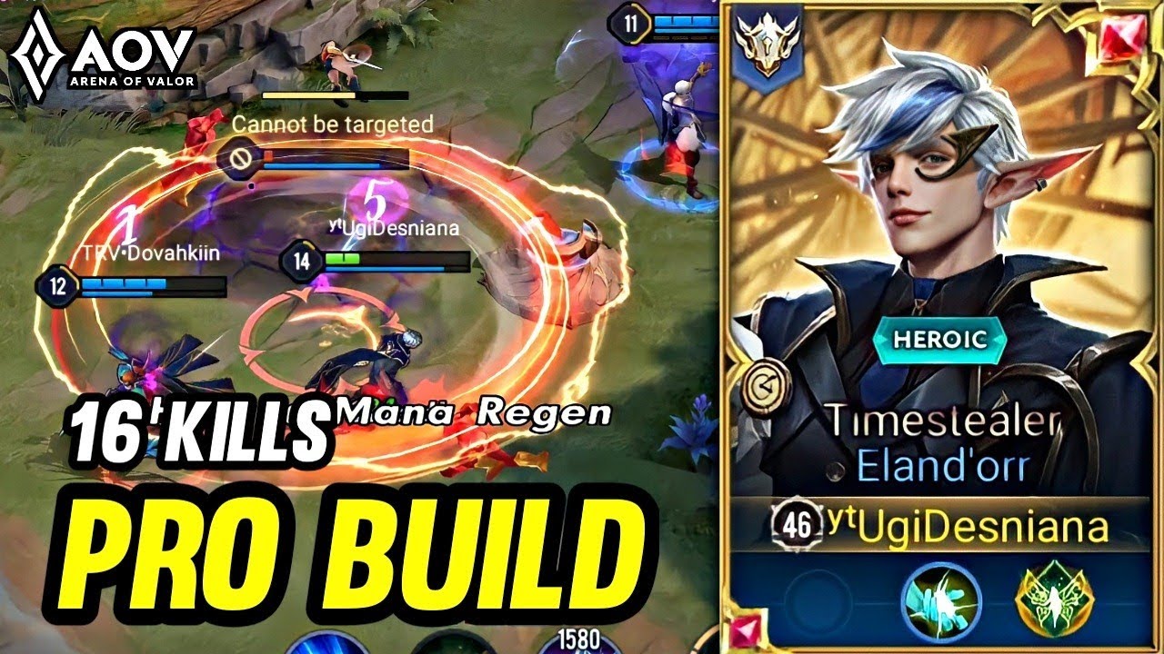 AoV : ELAND'ORR GAMEPLAY | PRO BUILD - ARENA OF VALOR - YouTube