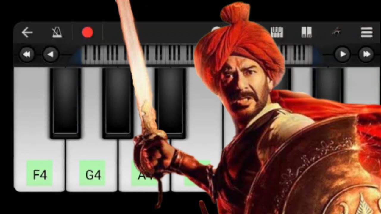 Tanhaji Ra Ra Ra Song On Piano | Ra Ra Ra Song | NR Galaxy - YouTube