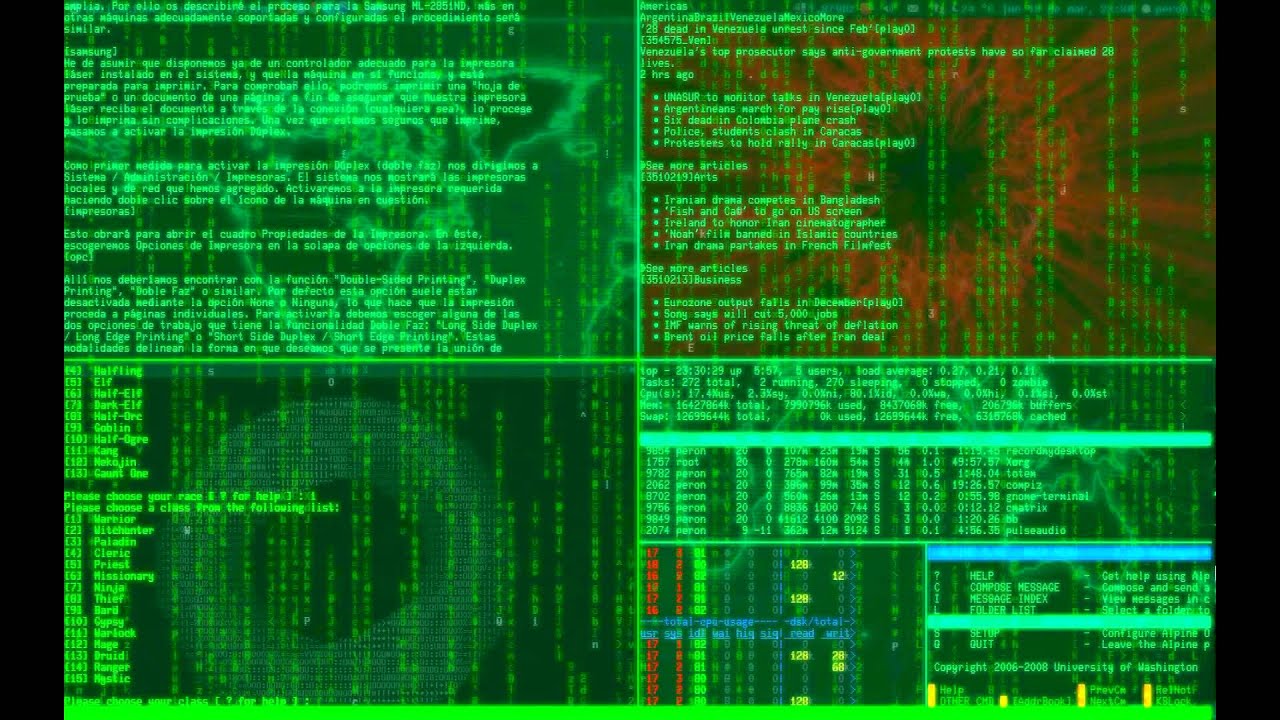 Terminal CRT con Tmux en Ubuntu - YouTube