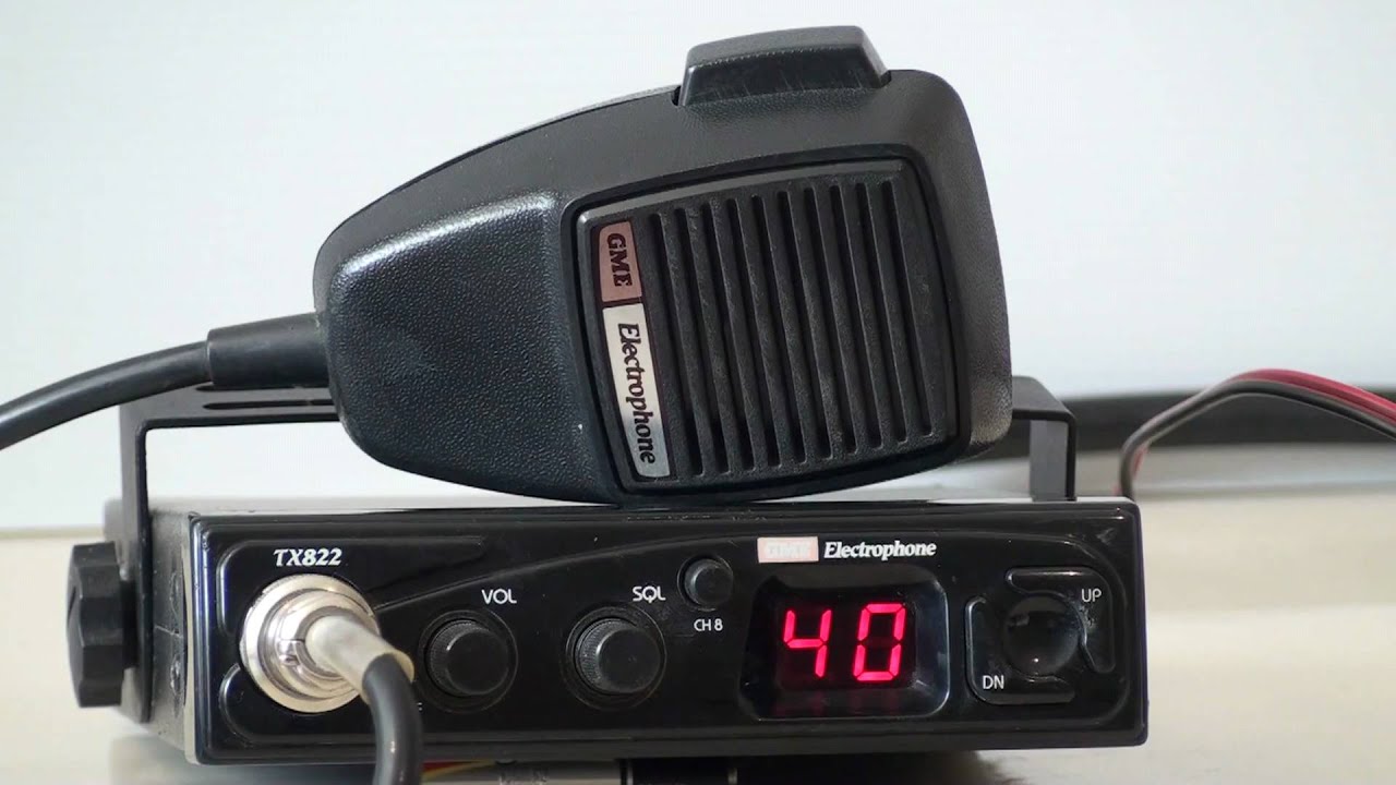 GME ELECTROPHONE TX822 AM CB RADIO - YouTube