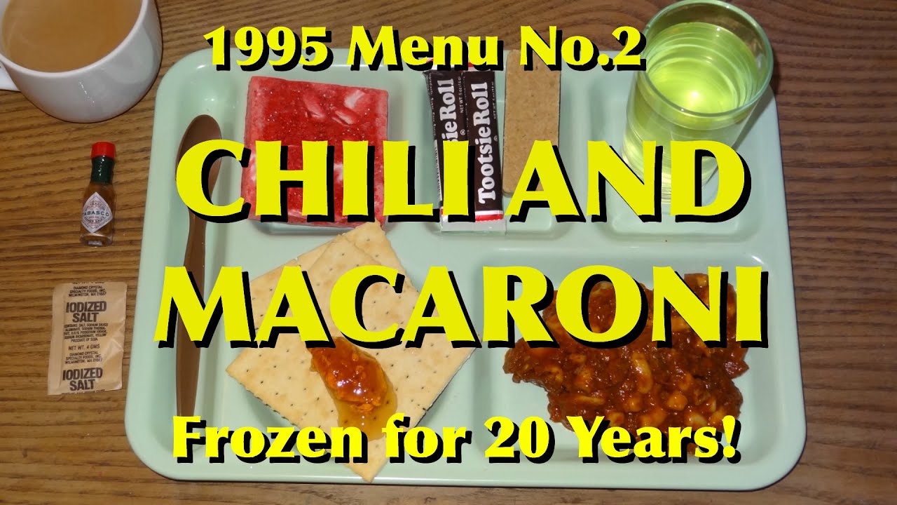 MRE Review: Vintage 1995 Chili And Macaroni from Steve1989 MREinfo ...