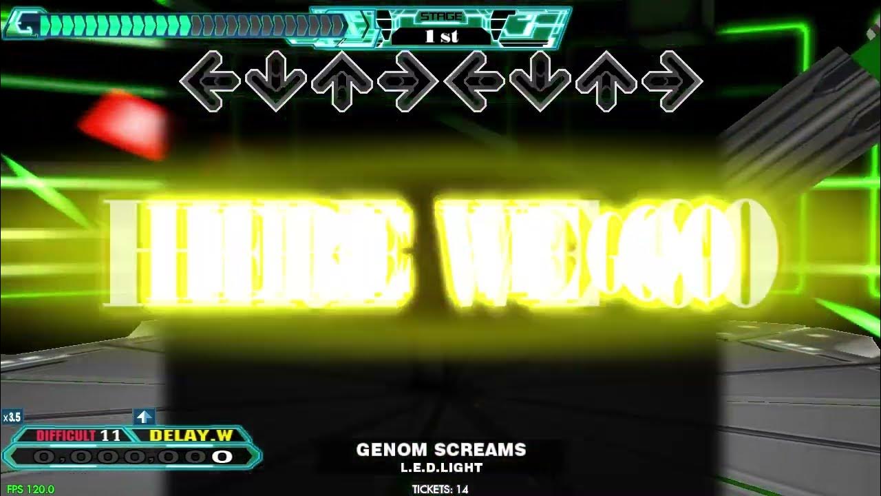 【LV11】DDR / GENOM SCREAMS - DIFFICULT DOUBLE with handclap - YouTube
