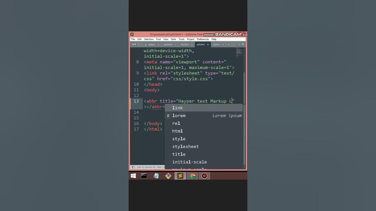Use Of Abbr Tag in html in Hindi/Urdu | html short tags tricks #shorts - YouTube