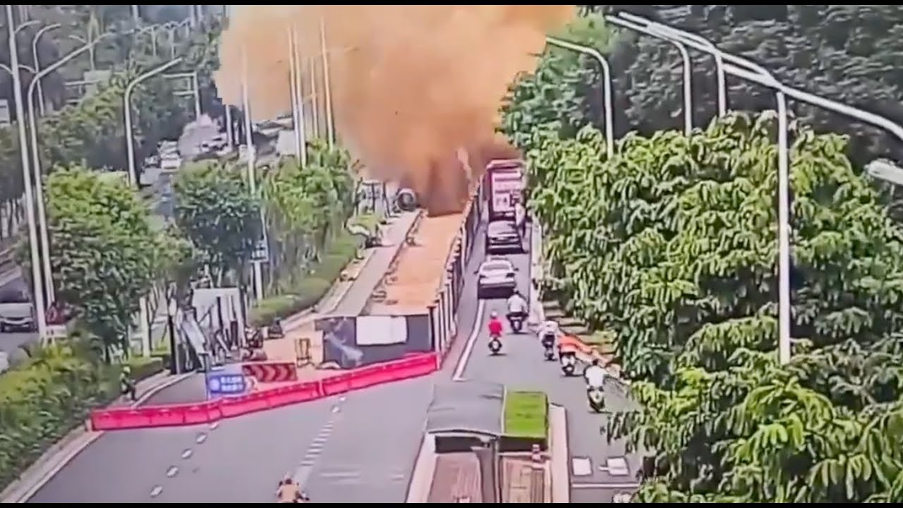 BREAKING: Poop exploded on Chinese Road - YouTube