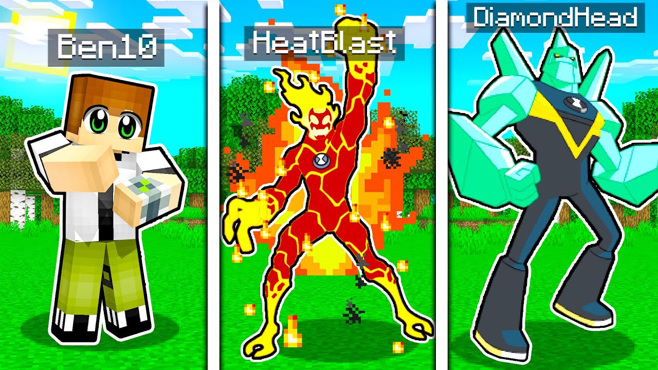 Transforming into EVERY BEN 10 ALIEN in Minecraft! - YouTube