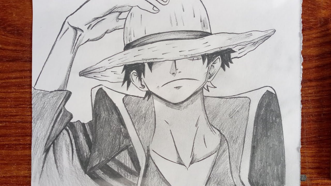 How to draw Luffy (One Piece) || Luffy drawing step by step || Easy ...
