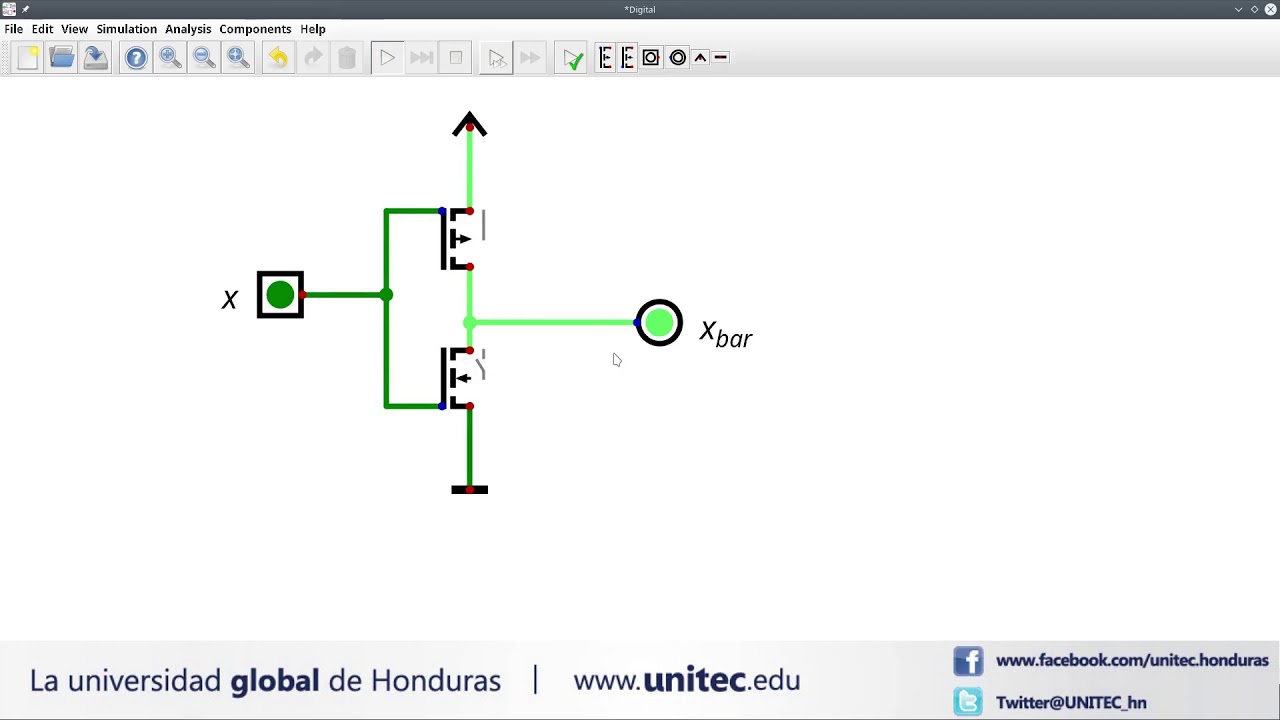 Implementacion de Inversor CMOS en Digital - YouTube