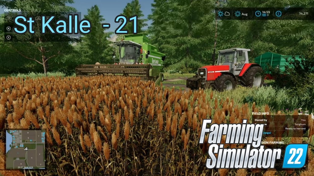 Sorghum Harvest | St Kalle | Farming Simulator 22 - YouTube