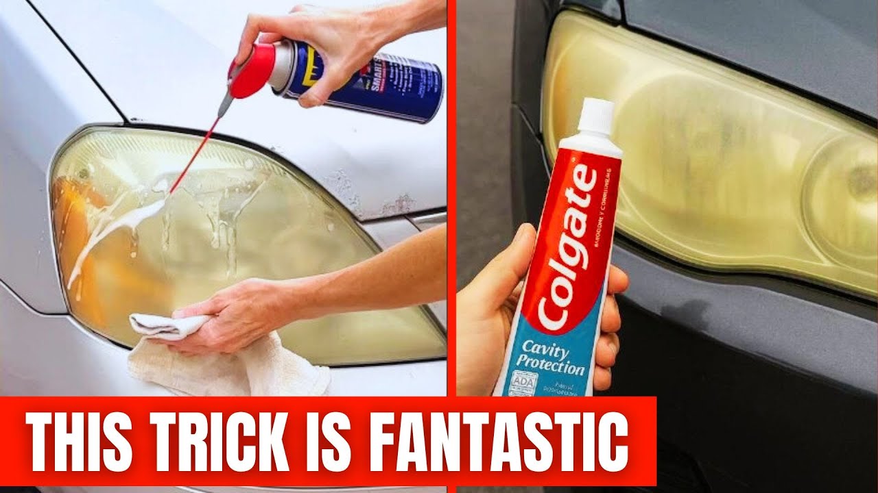 How to Clean Foggy Headlights FAST - Shine Like New in Minutes - YouTube