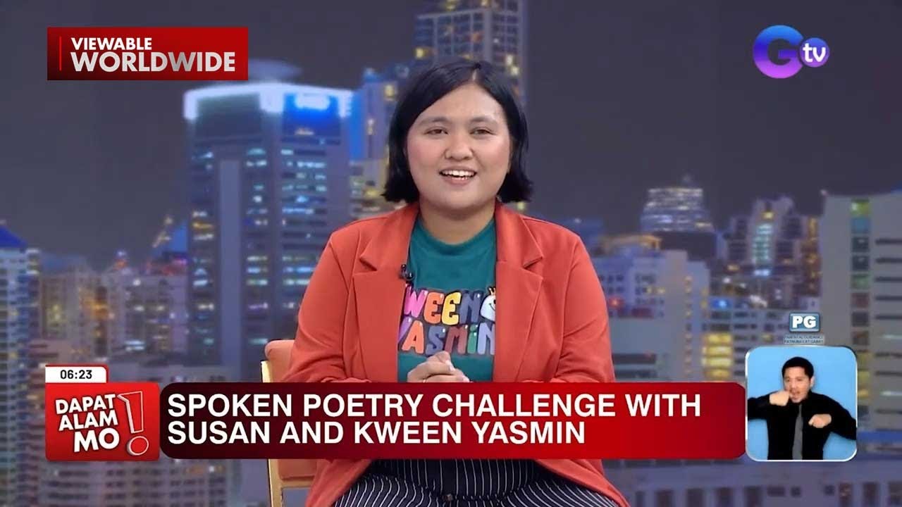 Kween Yasmin, kakasa sa ‘Spoken Poetry Challenge’ kasama si Susan ...
