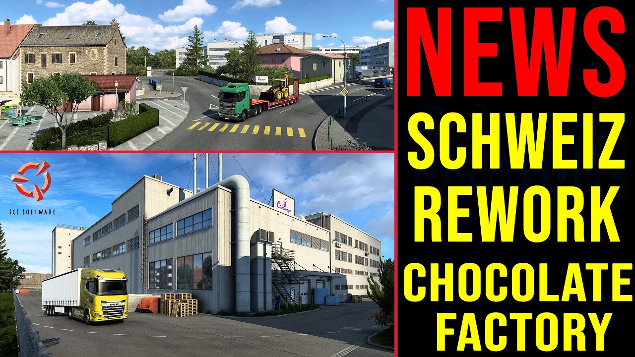 ETS2 NEWS 🚨 Schweiz REWORK Schokoladenfabrik ᐅ Chocolate Factory - YouTube
