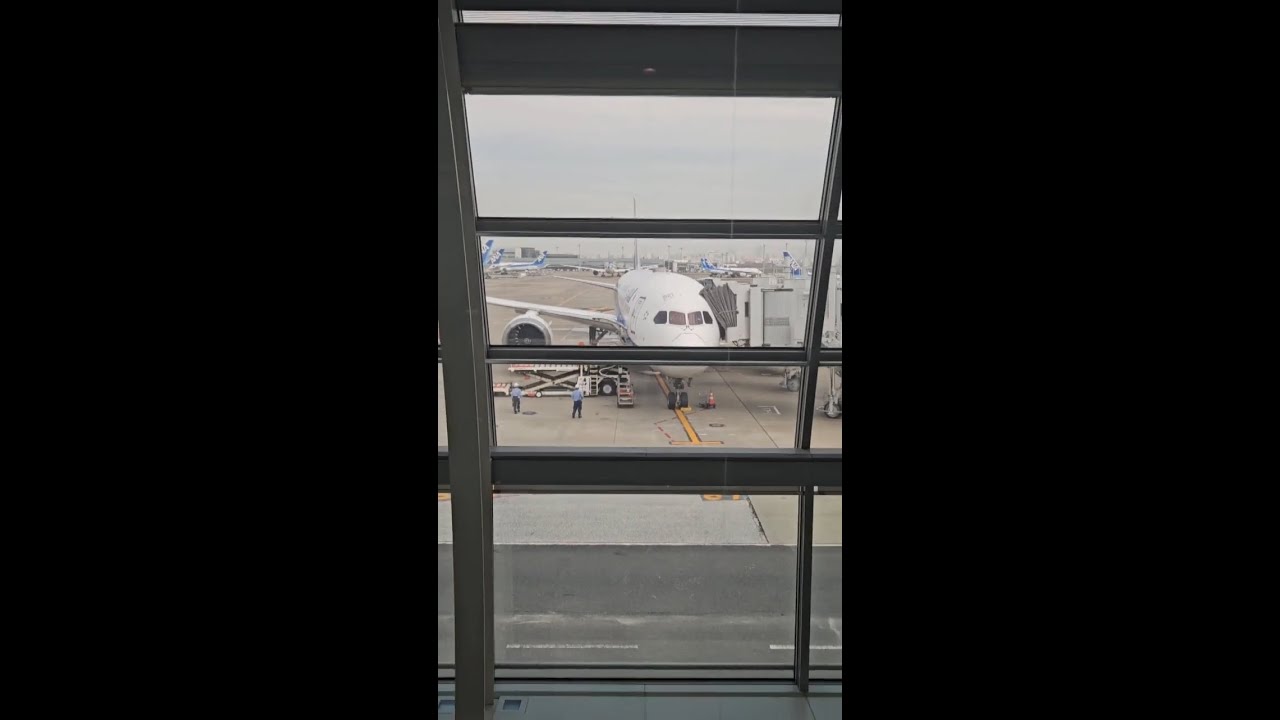 Boarding an ANA Boeing 787 - YouTube