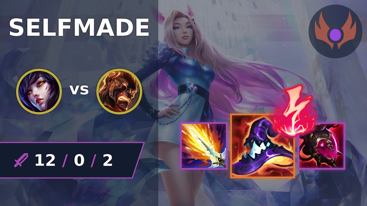 [ Selfmade ] Ahri MID vs Brand | EUW MASTER | LOL Season 2024 - YouTube