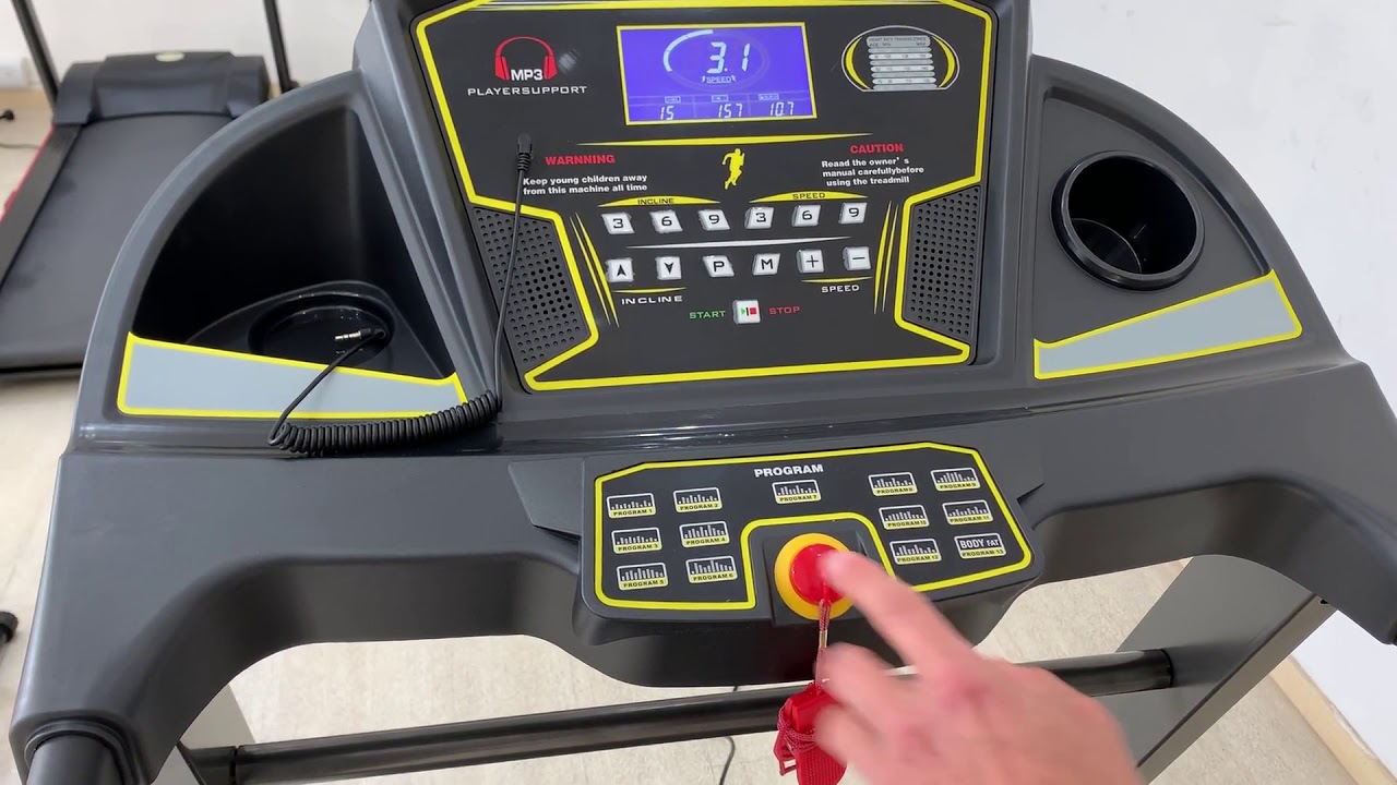 Cinta de correr ENERFIT 750 con inclinación eléctronica - YouTube