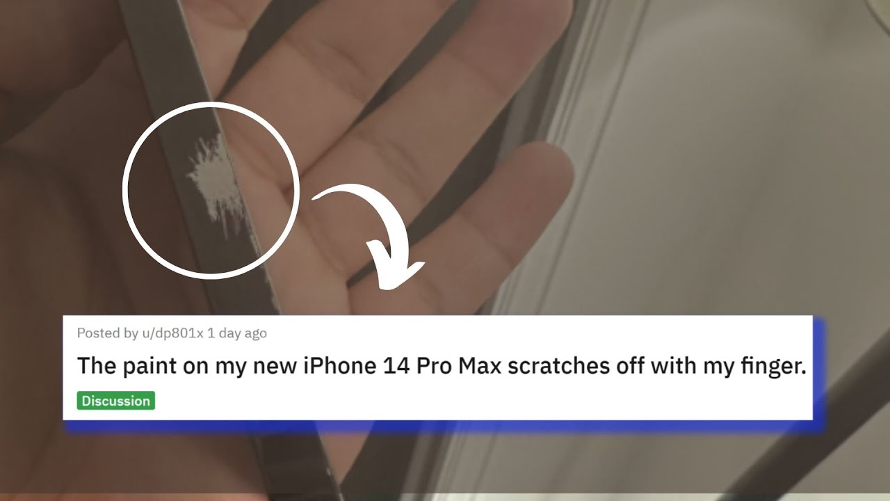 iPhone 14 Pro 'frame paint' reportedly scratching or peeling off - YouTube