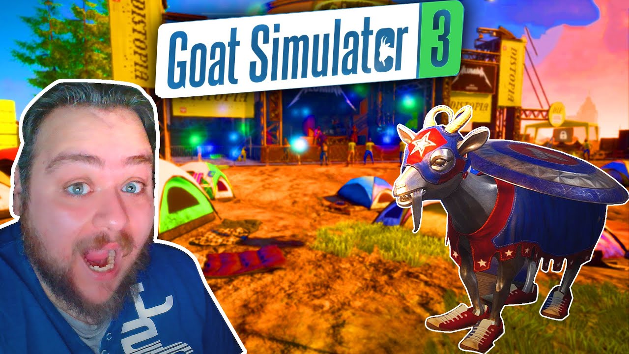 CAPTAIN AMERICA GOAT GONE WILD! | Goat Simulator 3 Gameplay - Part 3 ...