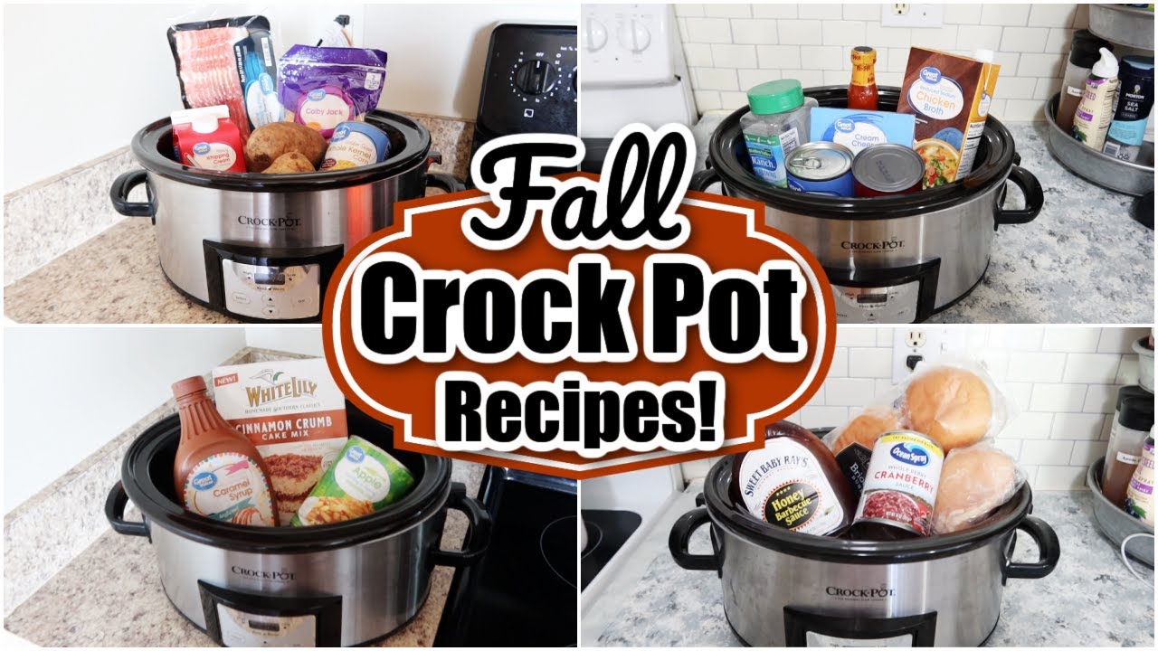 FALL DUMP AND GO CROCK POT RECIPES \ EASY SLOW COOKER MEALS ON A BUDGET ...