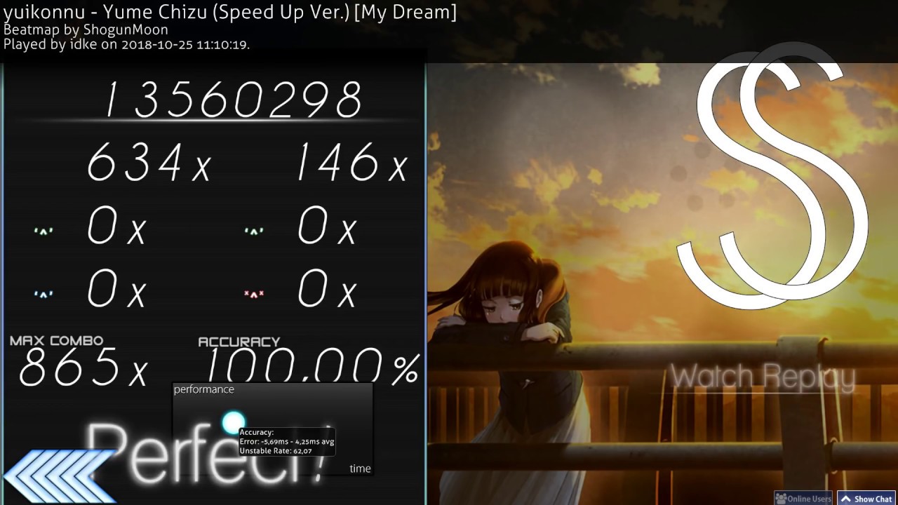 osu! | idke | yuikonnu - Yume Chizu (Speed Up Ver.) [My Dream] SS #3 ...