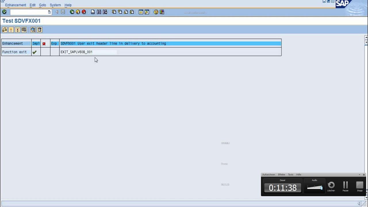 36 SAP Enhancemet Customer Exit: Function exit, Menu Exit, Screen Exit and Field Exit - YouTube