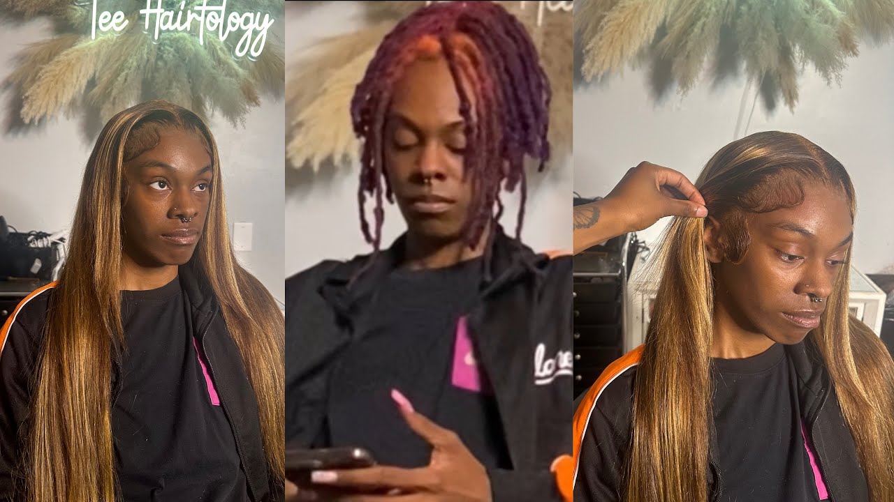 Frontal Wig Install Over Locs - YouTube