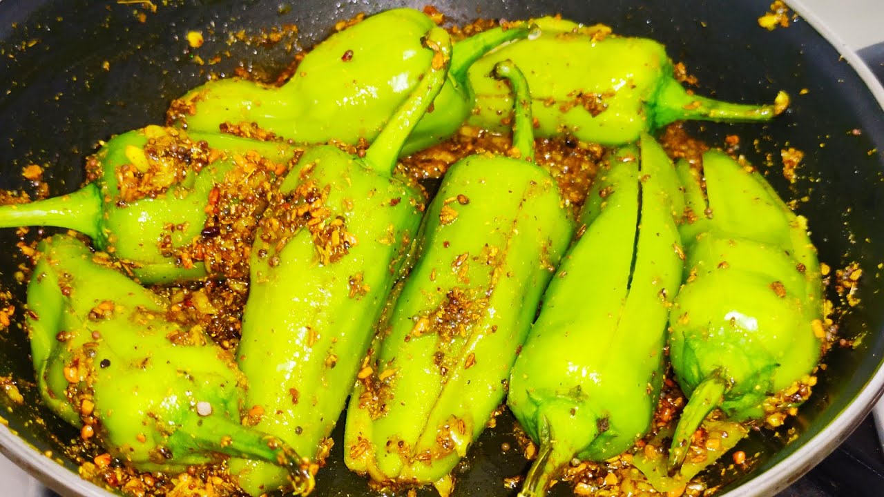 Bharva hari Mirch Recipe | Rai vali Hari Mirchi | Fry Hari Mirch | भरवा ...