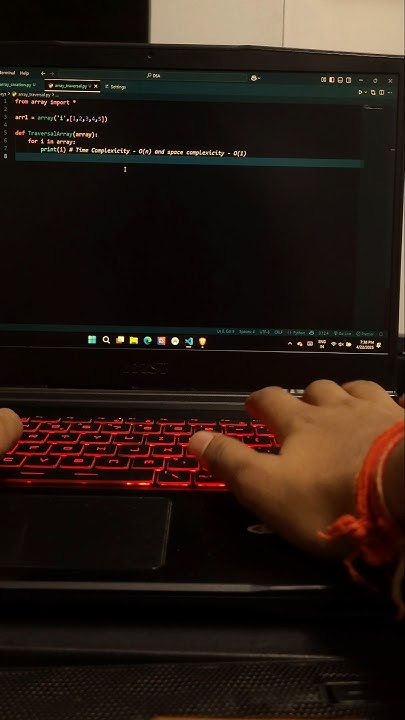 🔁 Array Traversal in Python | DSA Basics in 60 Seconds 💡#shorts #ytshorts #python #pythonshorts ...