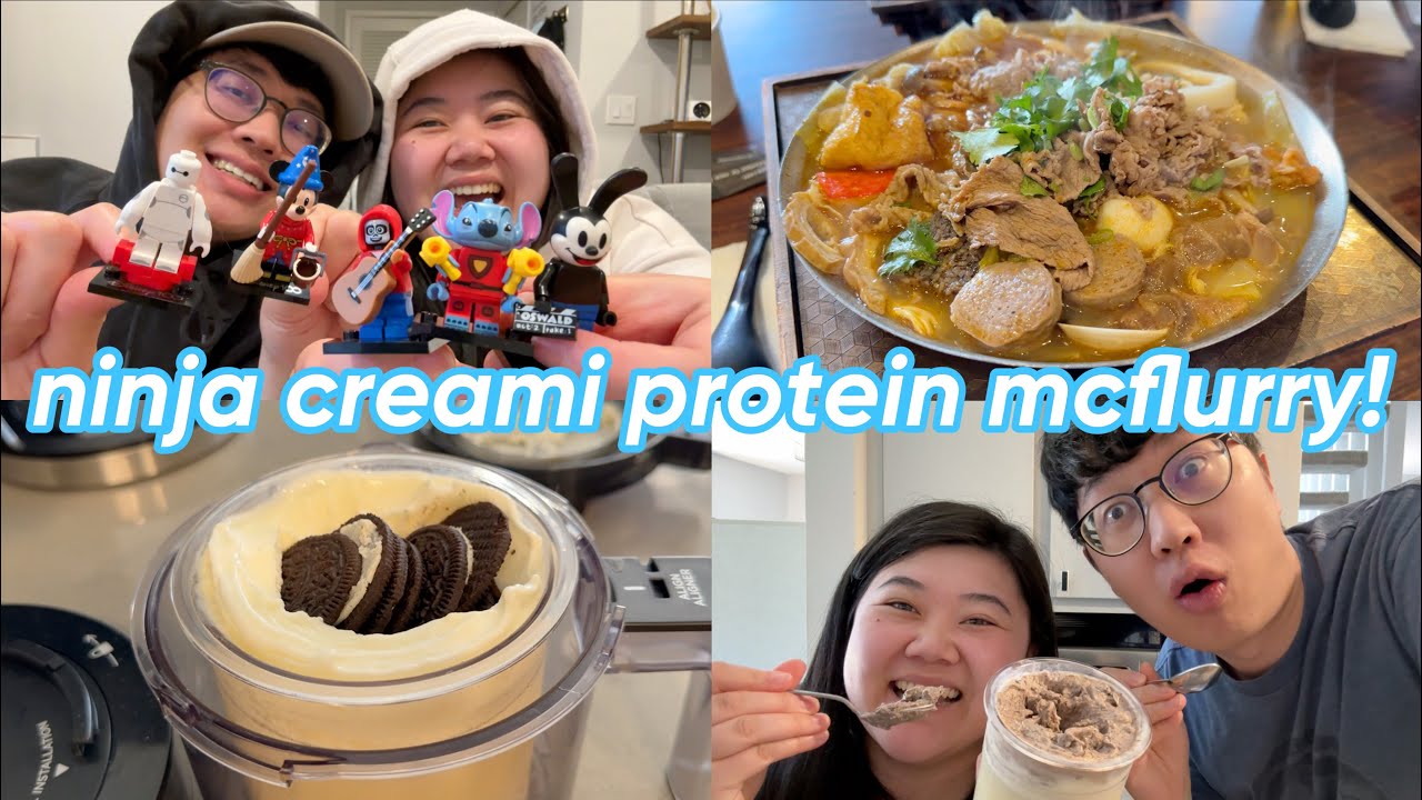 creami protein mcflurry🍦, upcoming travel plans ️ + collecting lego ...