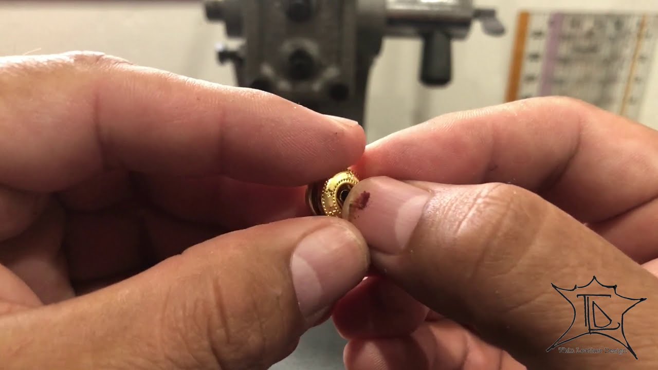 Easy DIY Leather Fasteners - YouTube