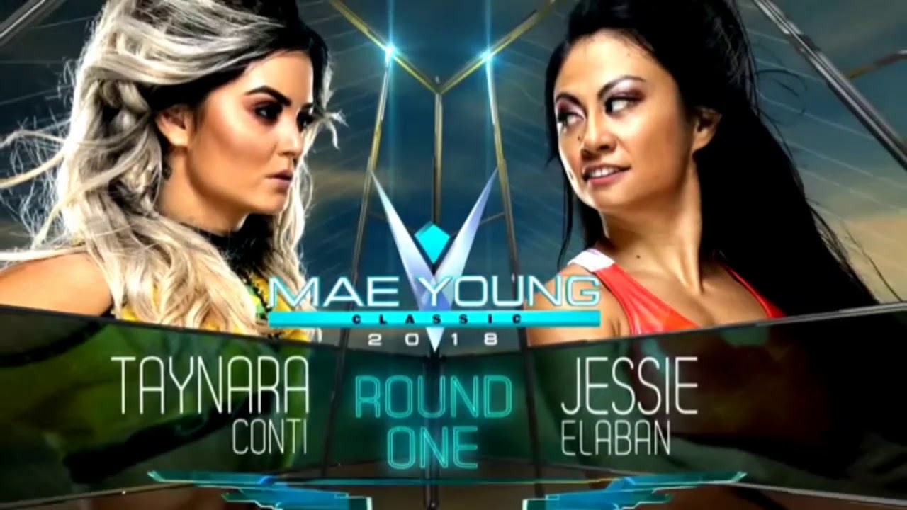 WWE Mae Young Classic 2018 Taynara Conti Vs Jessie Elaban Official ...