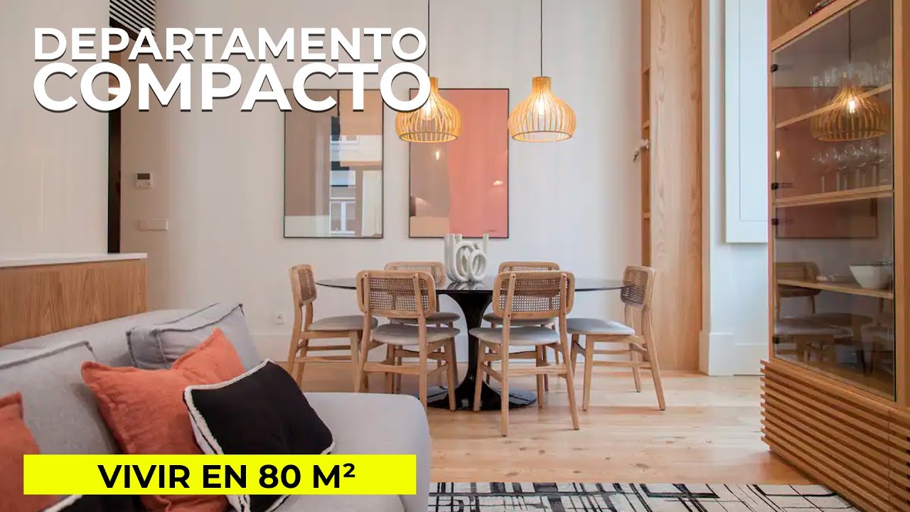 TOUR por COMPACTO DEPARTAMENTO de 80 m2 en LISBOA con CONTRASTES ...