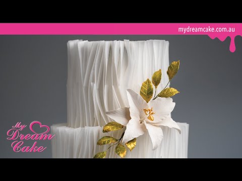 Lets make a wafer paper wedding cake!