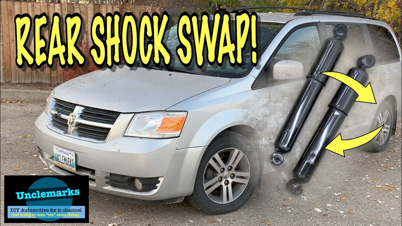 How to replace rear shocks on Grand caravan VW Routan Step by step (EP ...