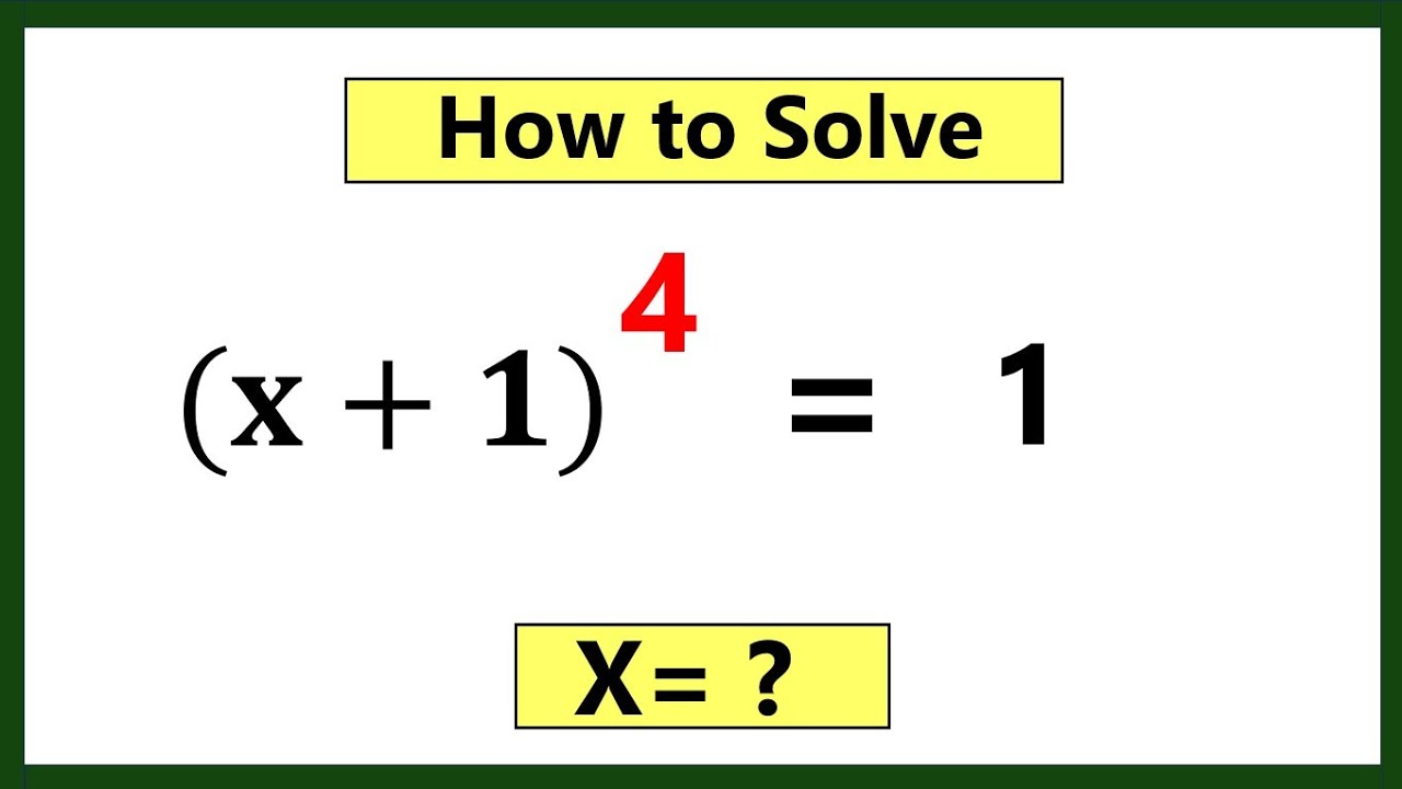 A Nice Algebra Math Problem || Math Olympiad || Solve for all values of ...