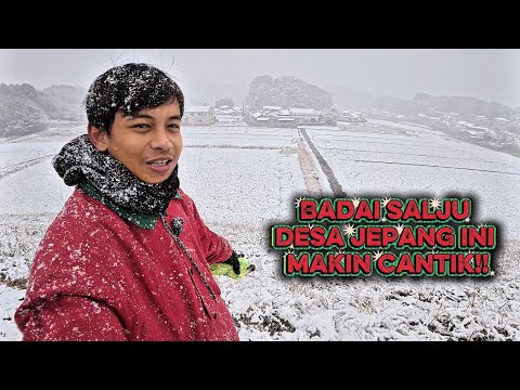 SUASANA BADAI SALJU DI DESA JEPANG TEMPAT TINGGALKU!! 
