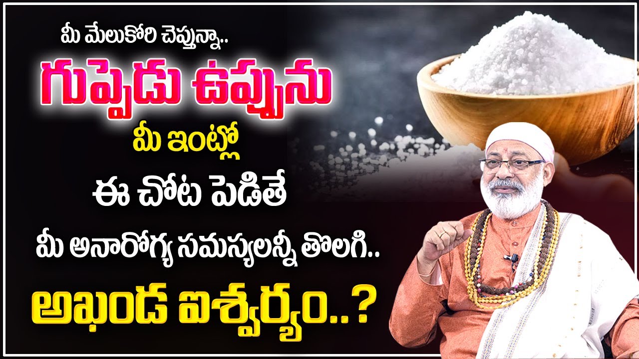 Danturi Pandarinath : గుప్పెడు ఉప్పును మీ ఇంట్లో ఈ మూలాన పెడితే ...