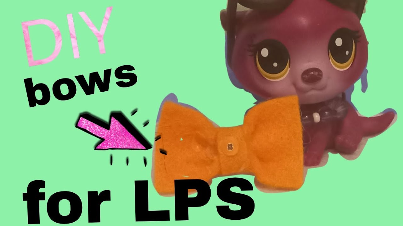 How to make fun and easy bows for LPS(DIY tutorial)lps clothes pt1 ...